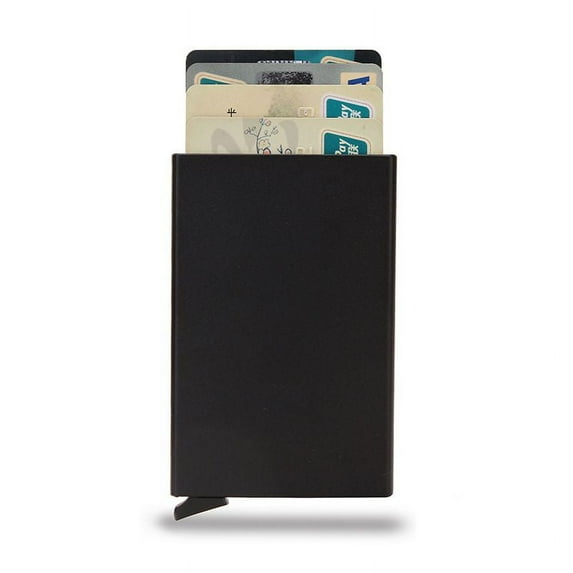 Card Holder With Rfid Protection - Aluminum Compartment For Credit ...