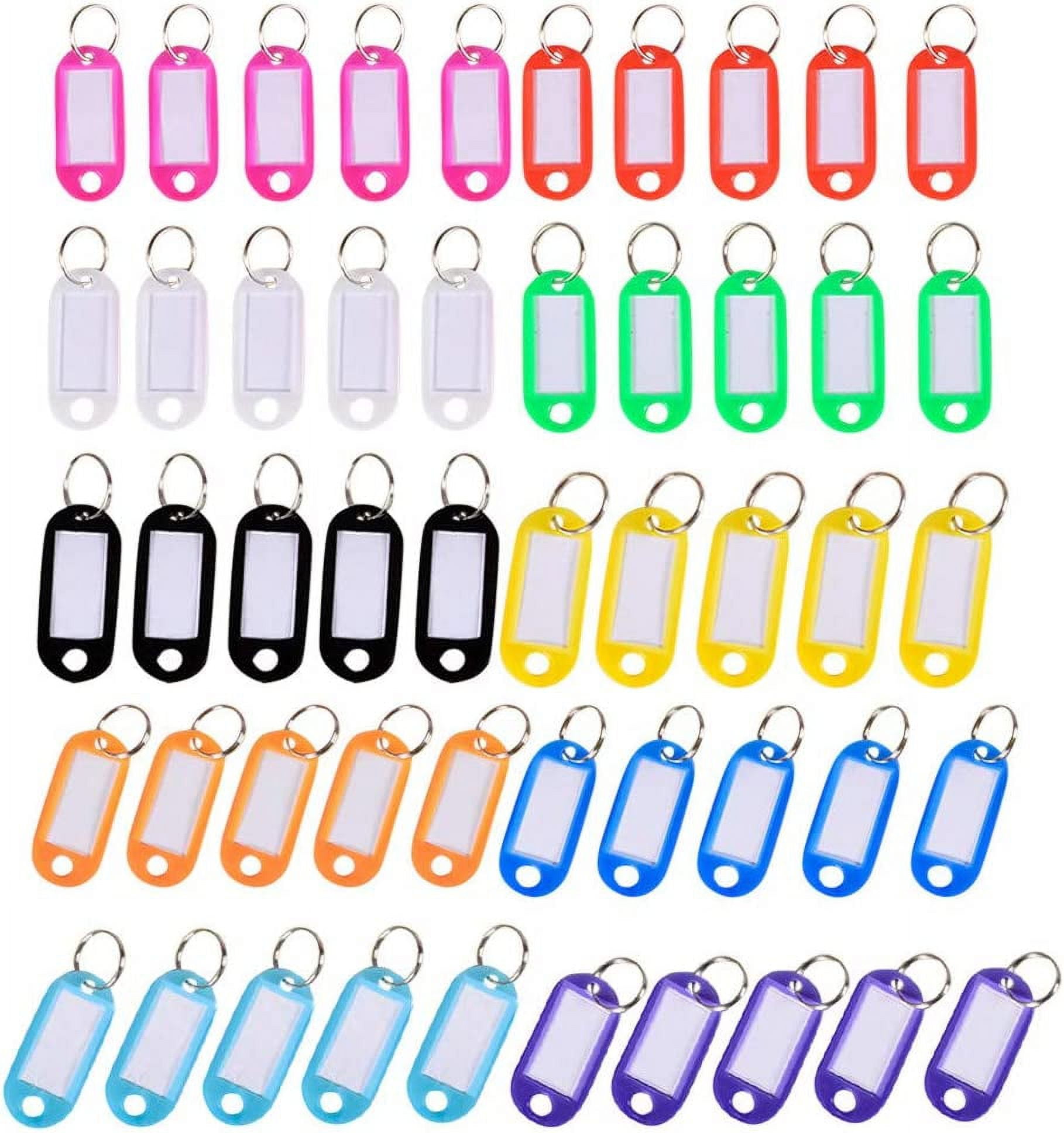 Card ID Pieces Name 50 Tags Key Key Tags Label Plastic Assorted Rings ...