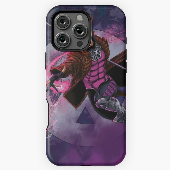 Card Master Gambit Minimal Pink Energy Tribute iPhone Case 17 to 11 Pro ...