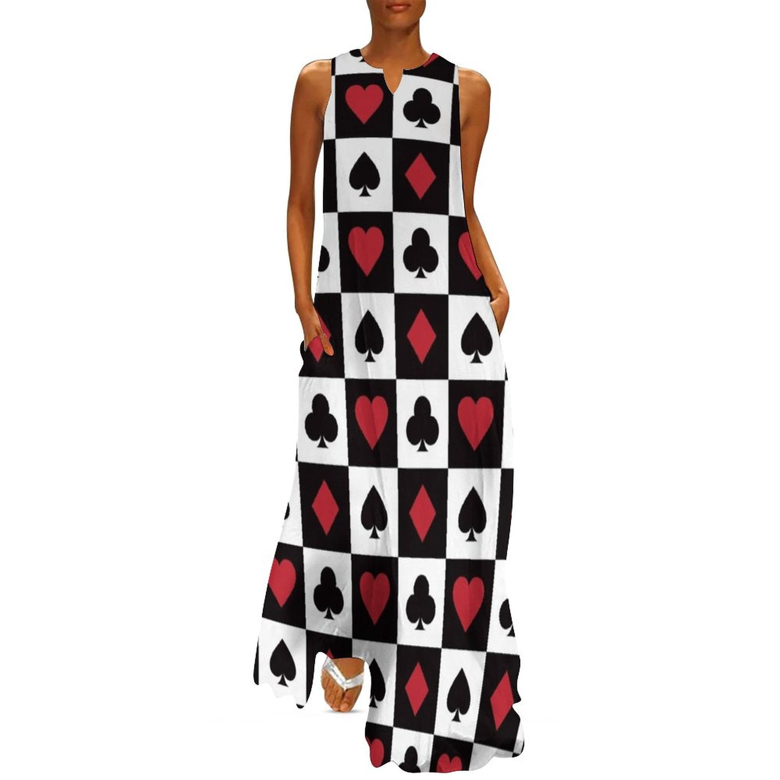 Card Pattern - Red Long Dress dress summer Dresses gala prom dresses ...