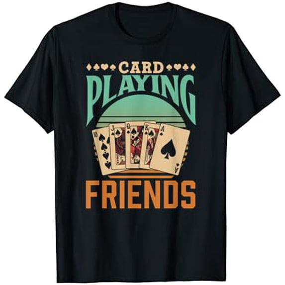 Card Playing Friends Cards Symbols Player Card Playing T-Shirt ...