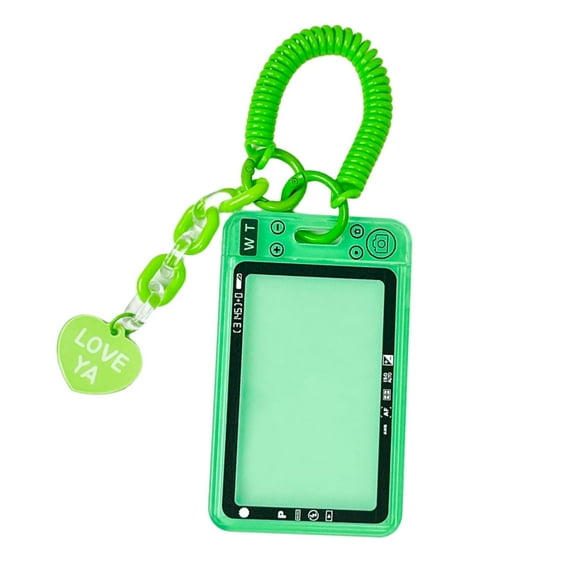 Card Protective Sleeve Card Case with Pendant and Retractable Spring ...