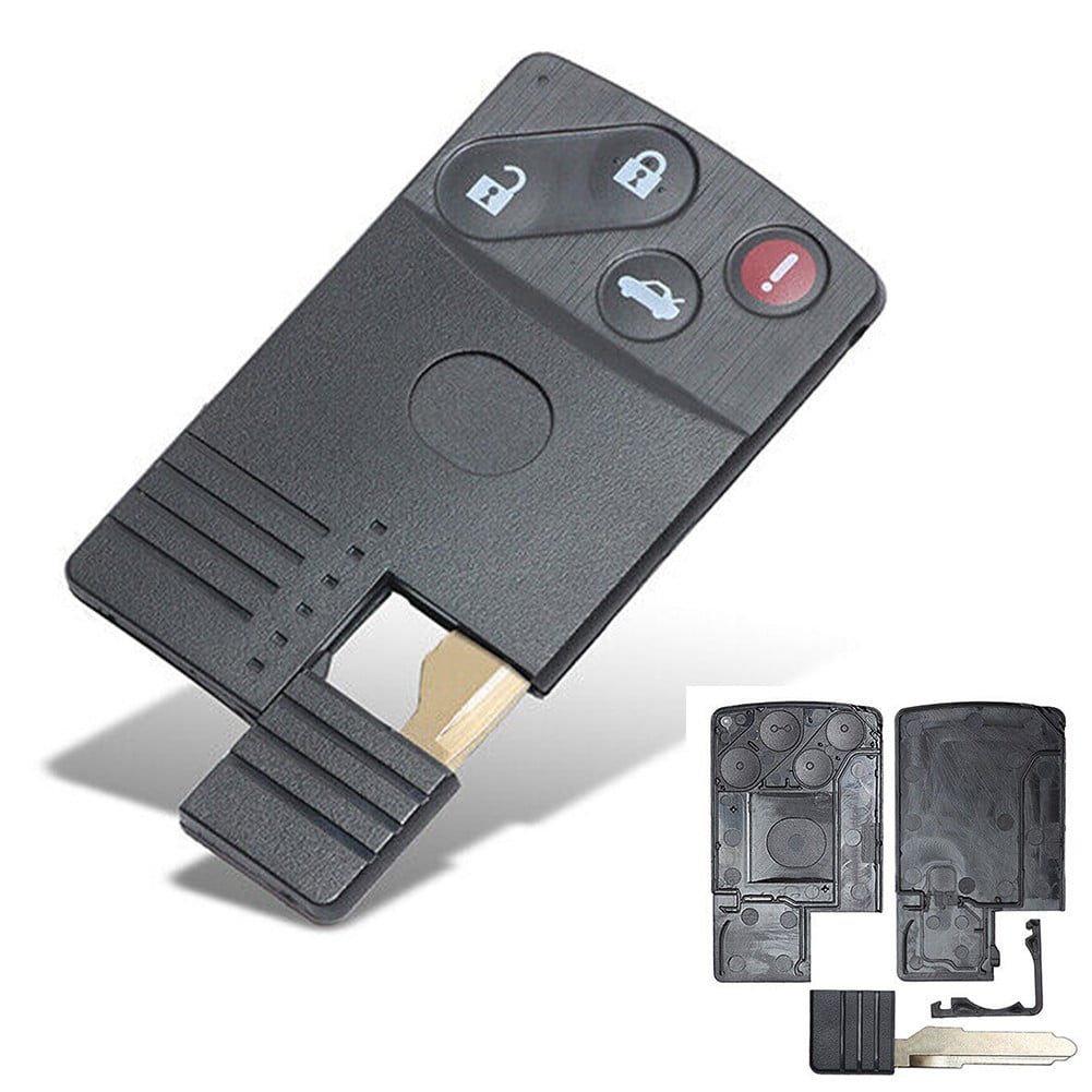 Card Remote Key Shell Case Fob 4 Button For Mazda 5 6 Cx-7 Cx-9 Rx-8 ...