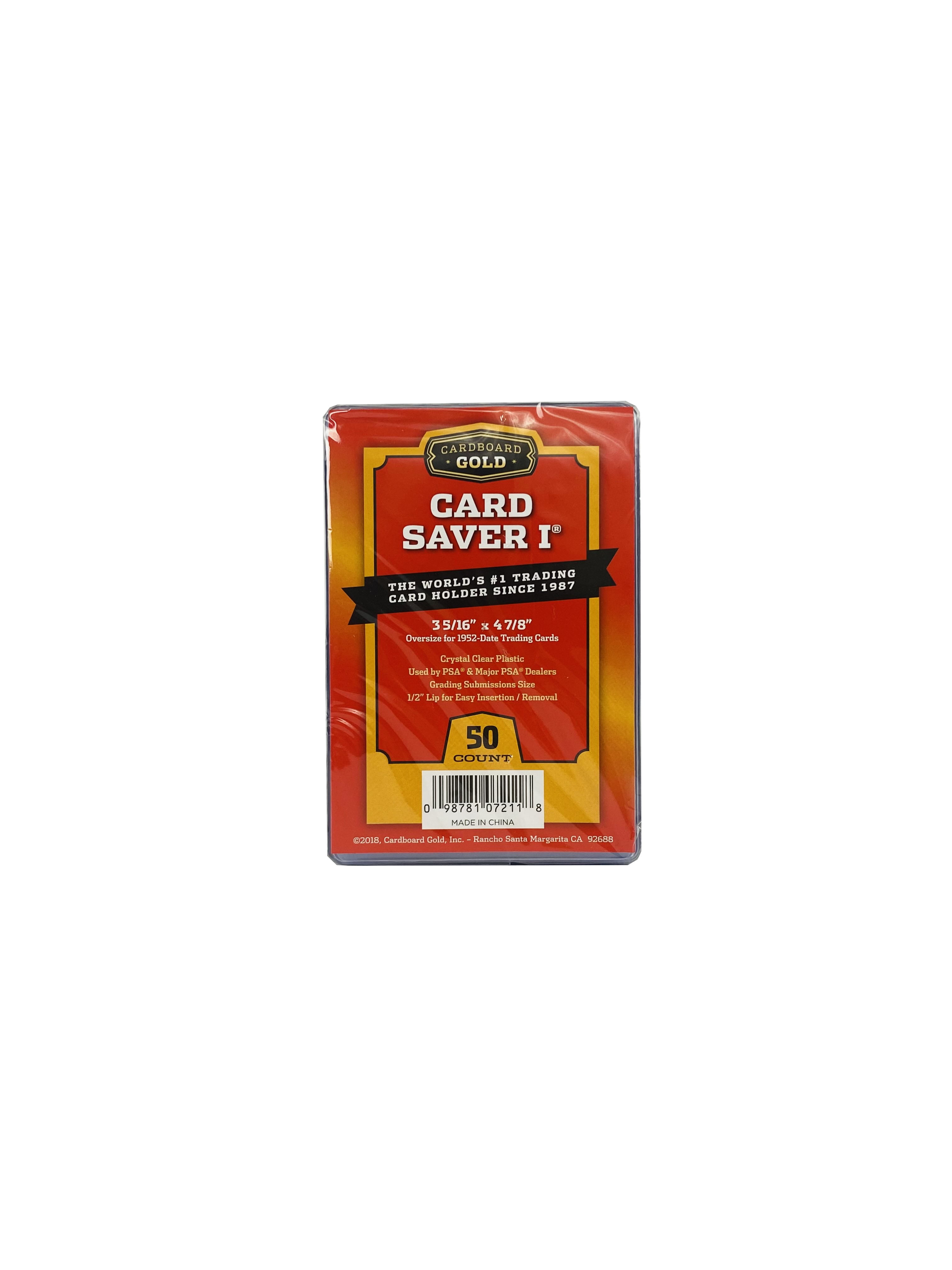 Card Saver 1 - Semi Rigid Sports Trading Card Protector, Collector Case ...
