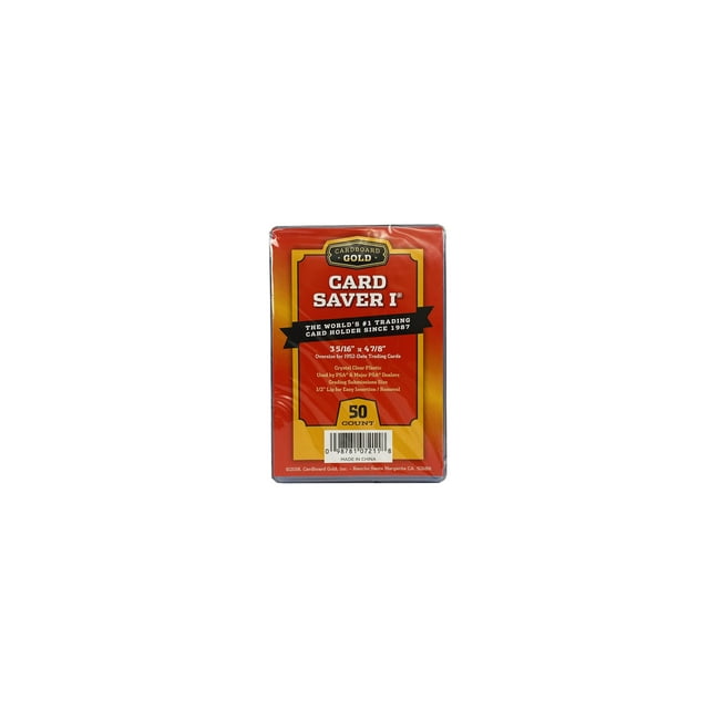Card Saver 1 - Semi Rigid Sports Trading Card Protector, Collector Case ...