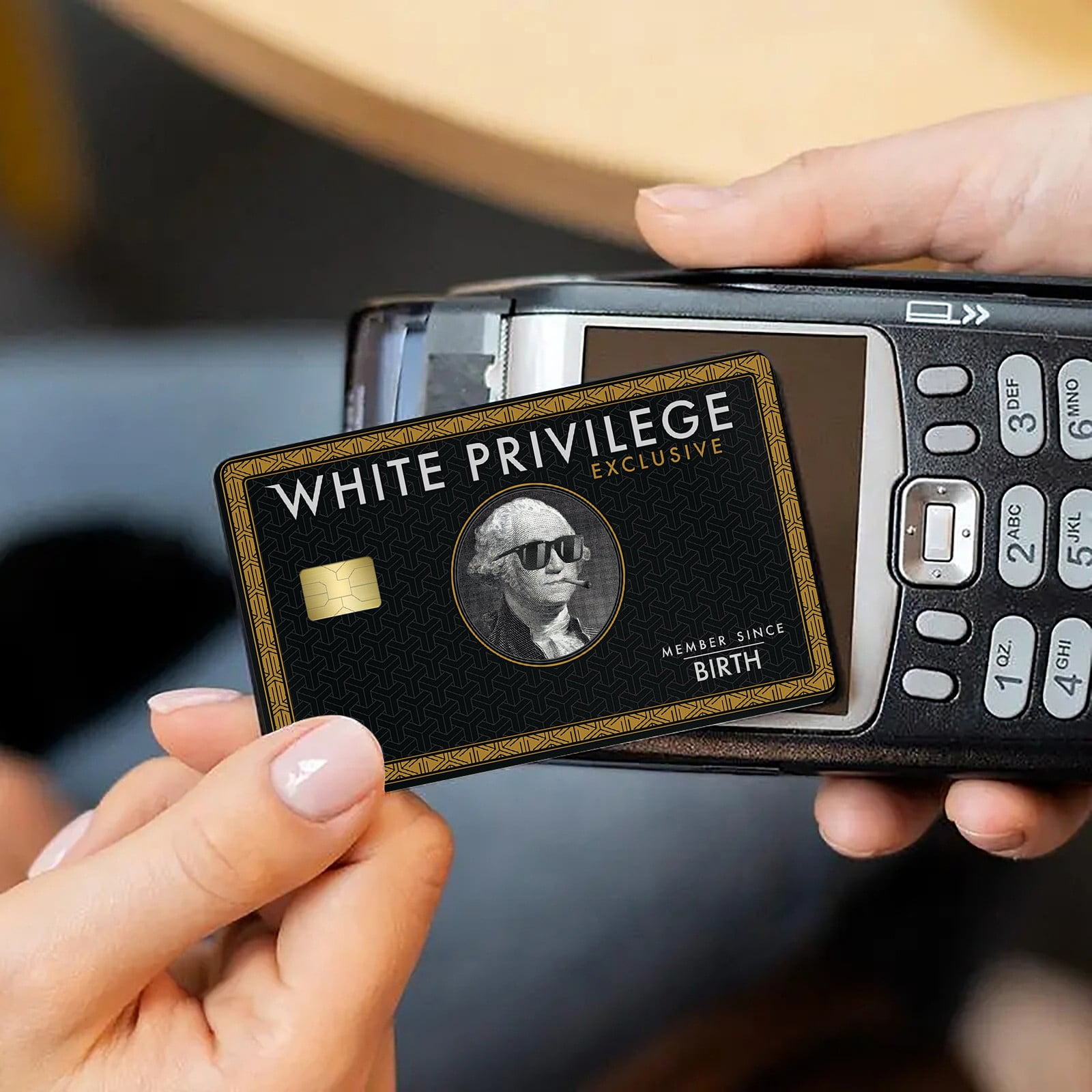 Card Skins for Debit Cards White Privile-ge Sticker Cover Decal Wrap 10 ...