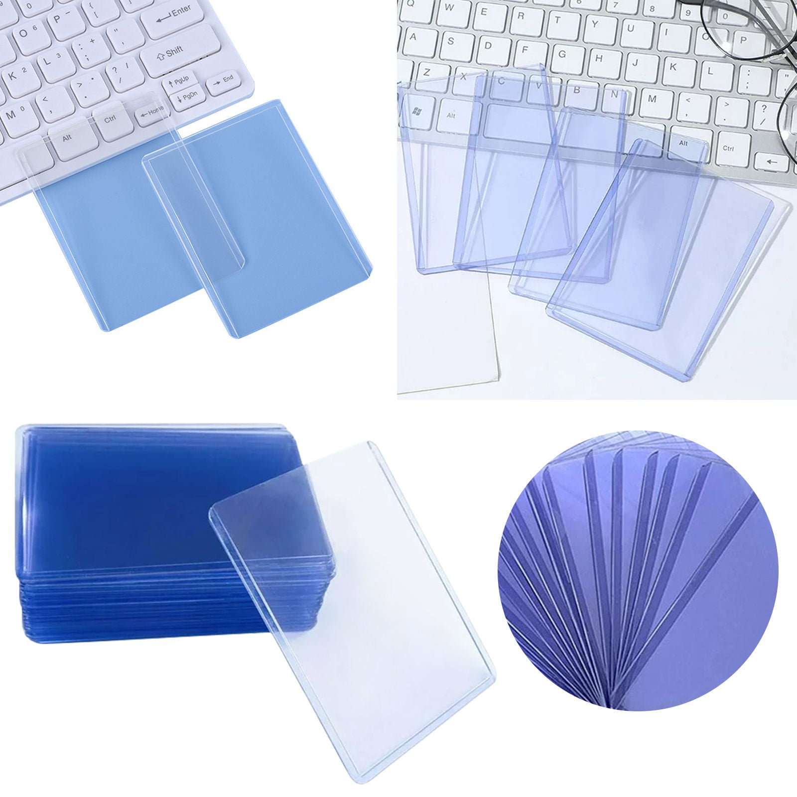 Card Sleeves For Trading Cards Hard Plastic Card Protector For Standard ...