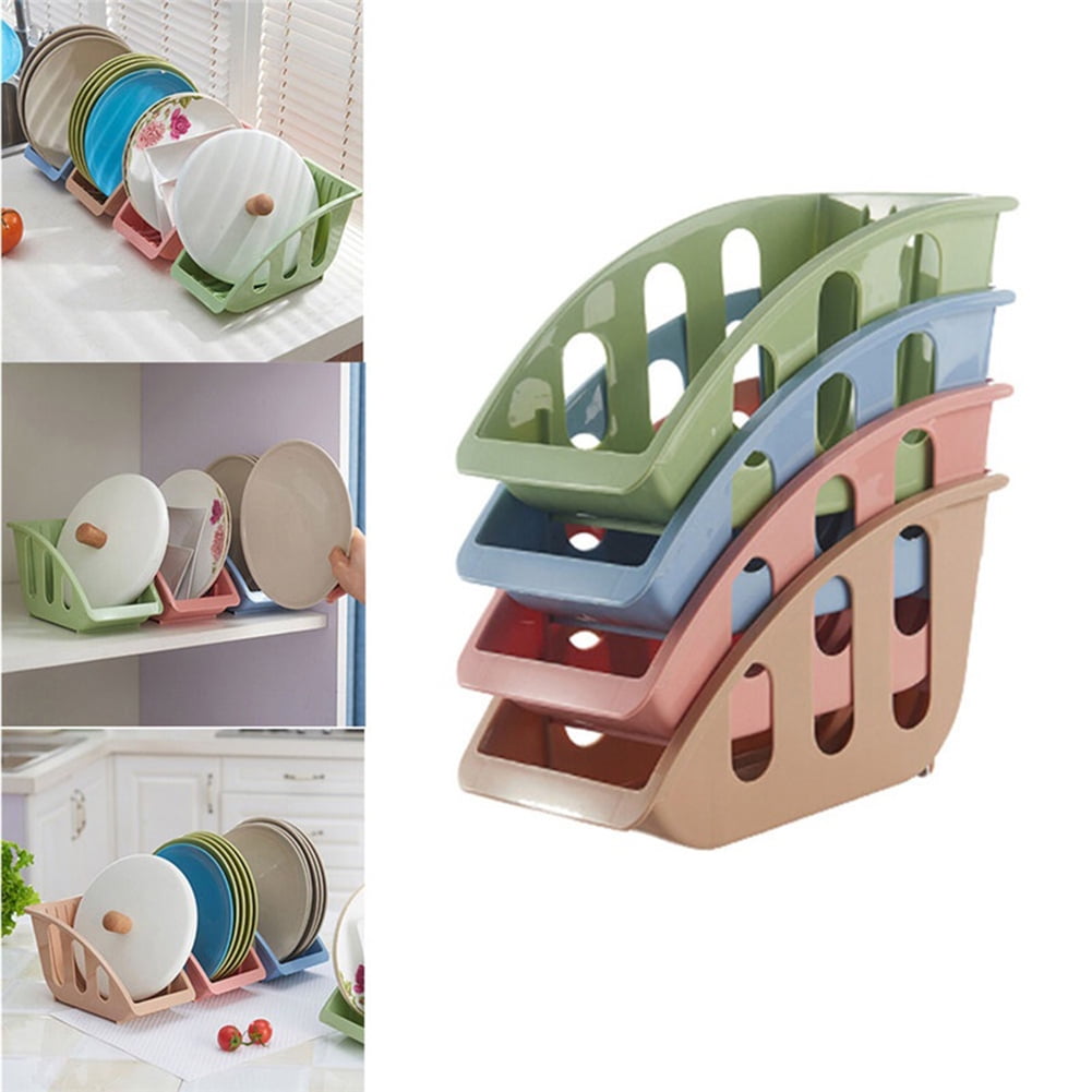 Card Slot Bowl Dish Storage Basket Rack Drain Holder Shelf Home Kitchen ...
