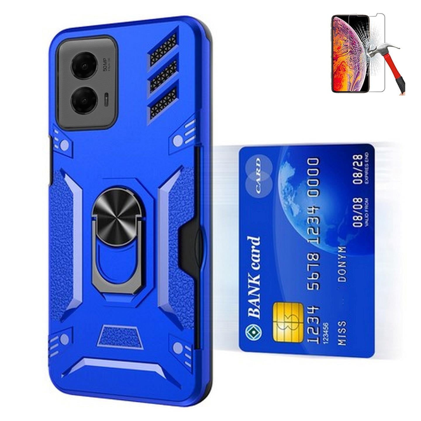Card Slot Case for Motorola Moto G 5G 2024 XT2417 Screen Protector ...