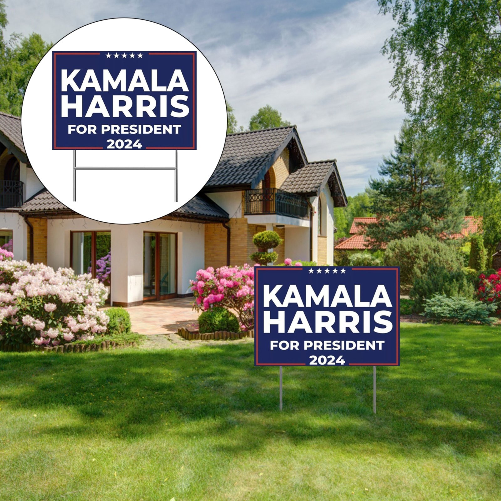 Card Slot Kamala Yard Sign 2024 Kamala for President Yard Signs With H ...