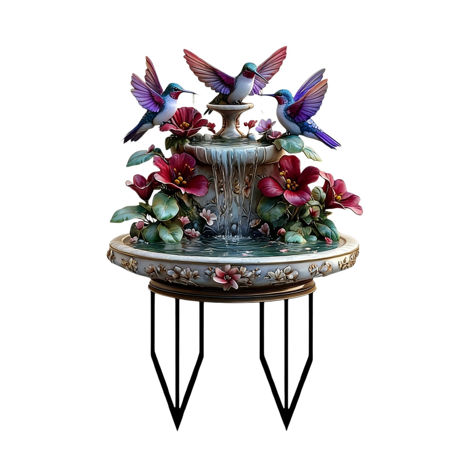 Card Slot2 Event Acrylic Garden Statue Plate for Patio Outdoor Rain ...