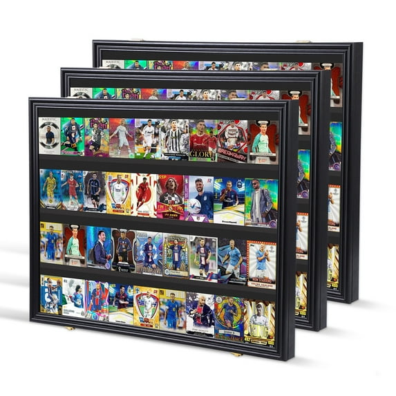 Card Sports Display Case, Lockable Wall Frame with UV-Protected Acrylic ...