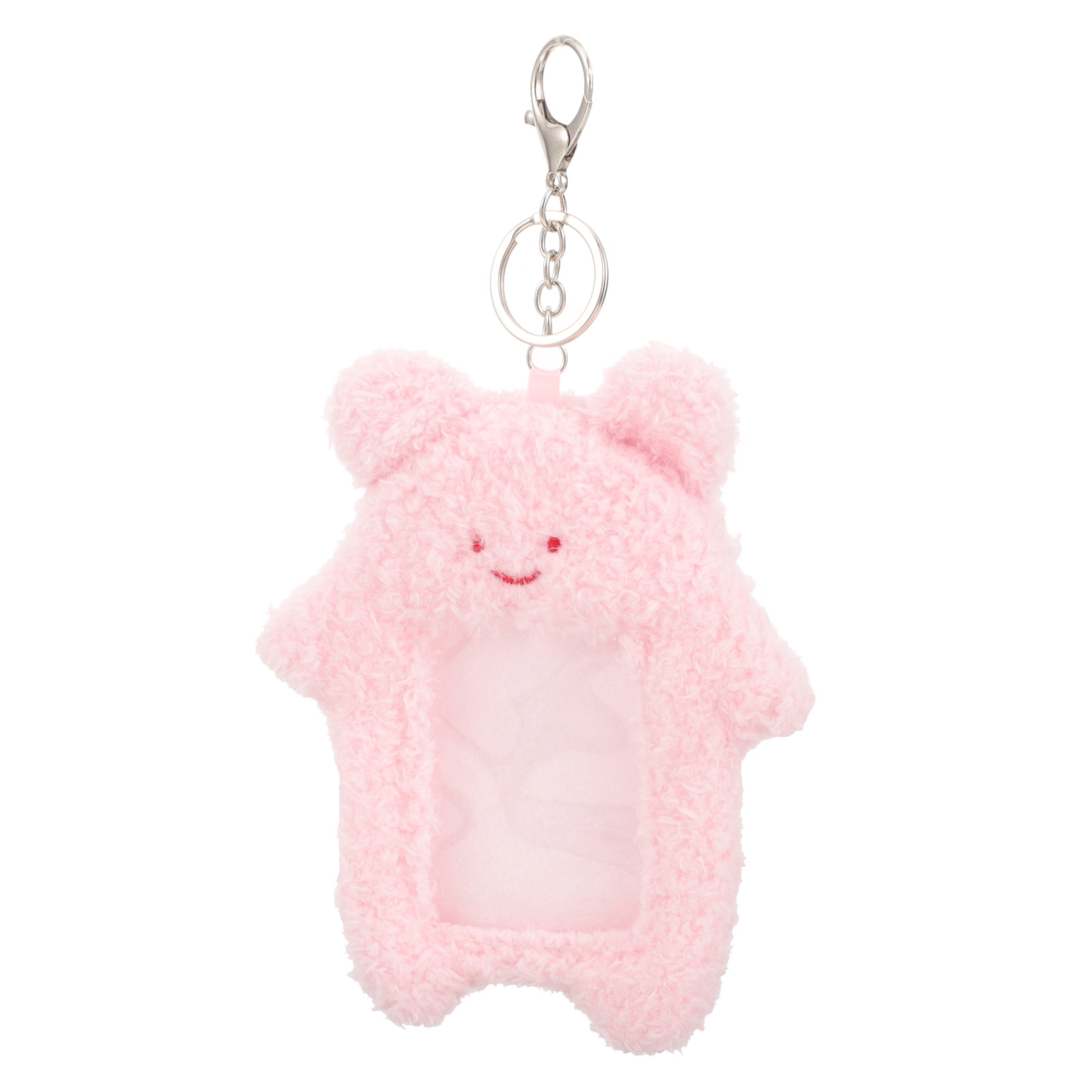 Card Sticker Visible Keychain Butter Cat Rabbit Plush Holder Student ...