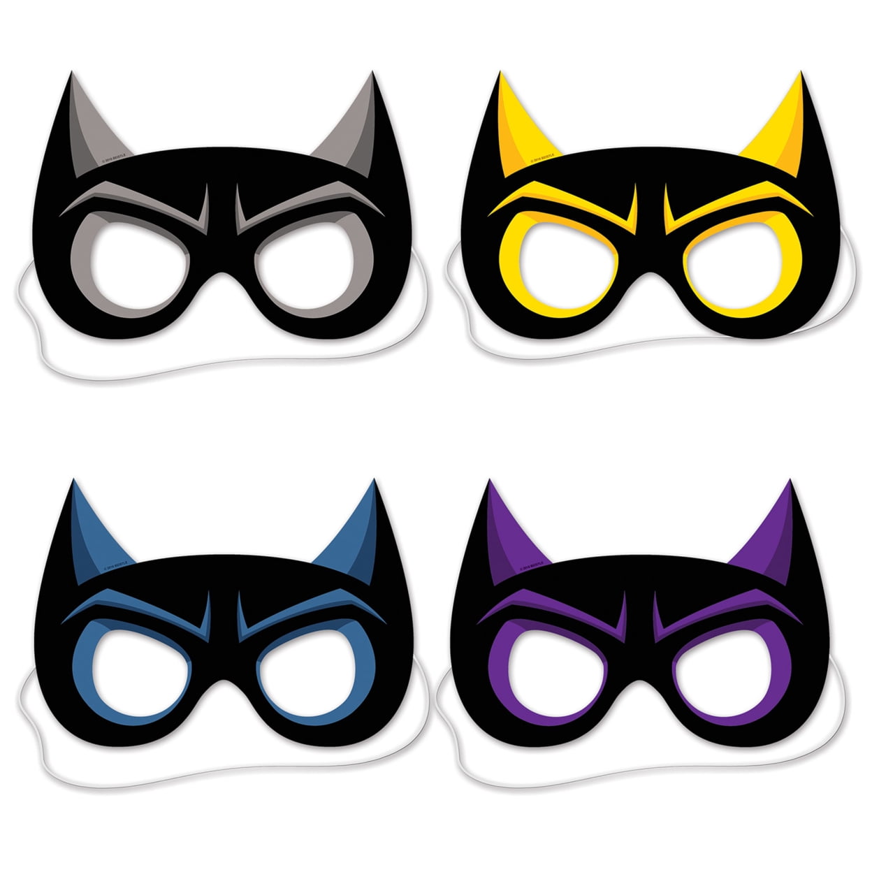 Card Stock Oversize Party Masks - Hero Masks - 4 per pack - Walmart.com