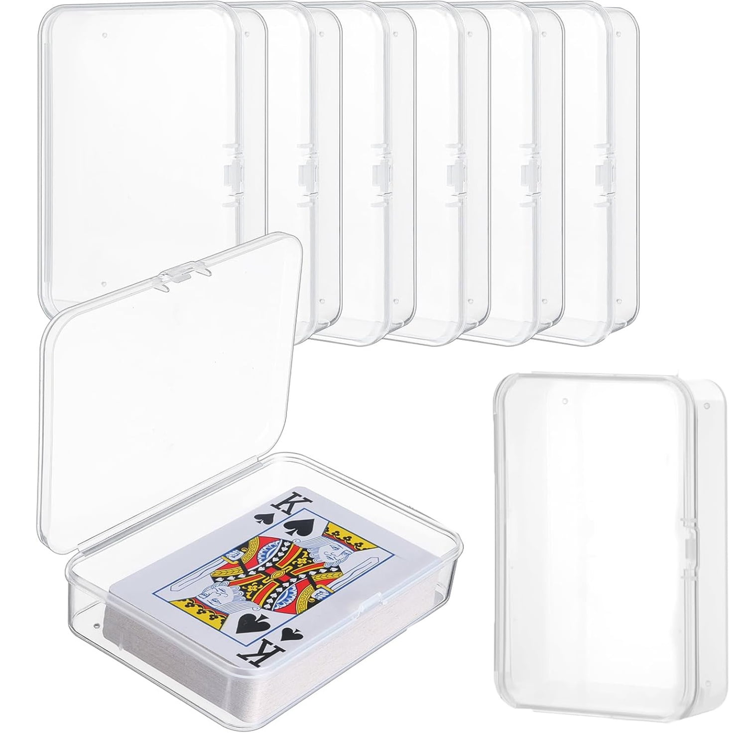 Card Storage Box,Bexikou Transparent Dust-proof Playing Deck Card Cases ...