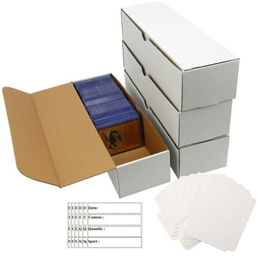 Top loader-Card Storage Box,8-Pack • 6400-count, Corrugated Cardboard ...