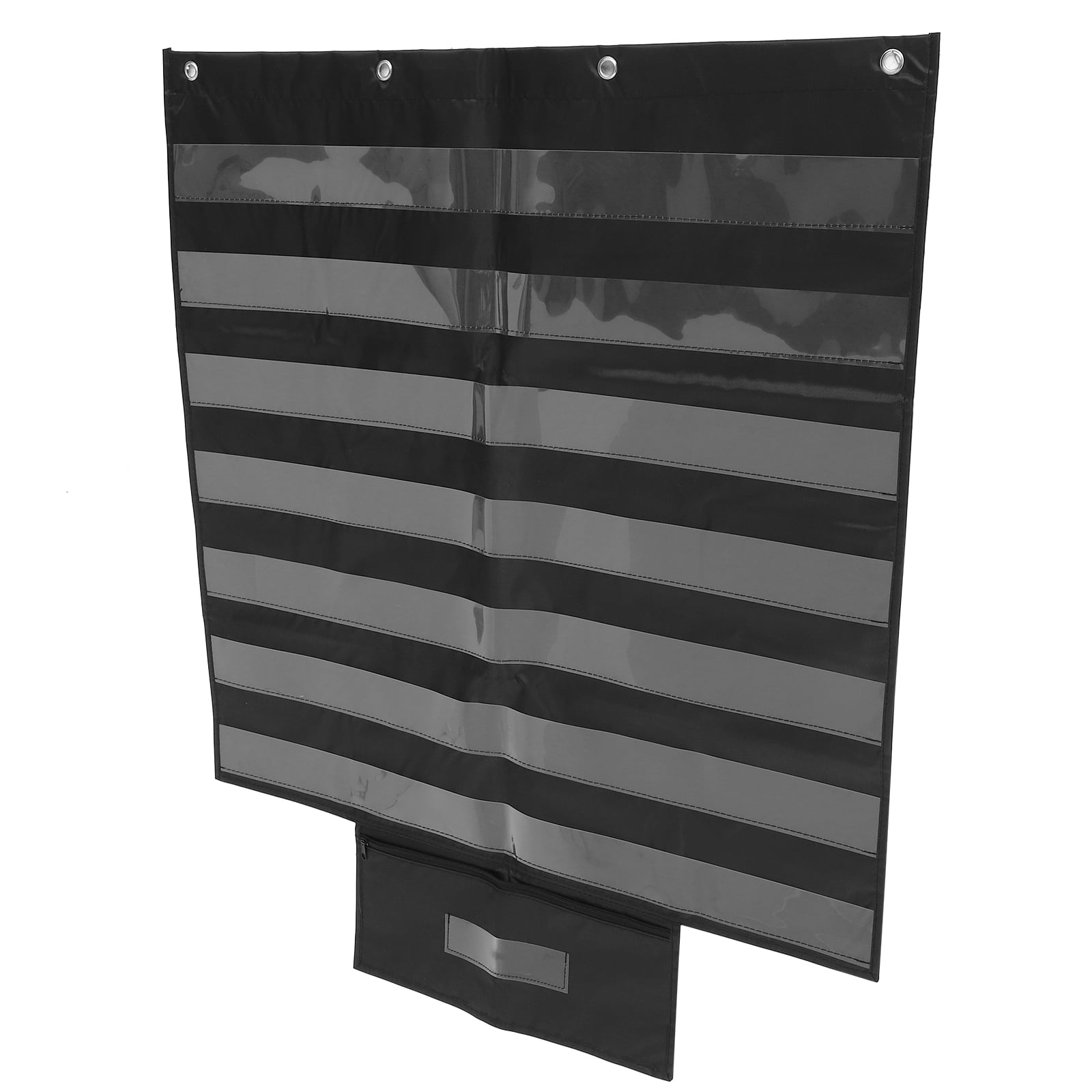 FENGGUIQU Classroom Supplies Black Hanging Pocket Chart For Story Cards ...