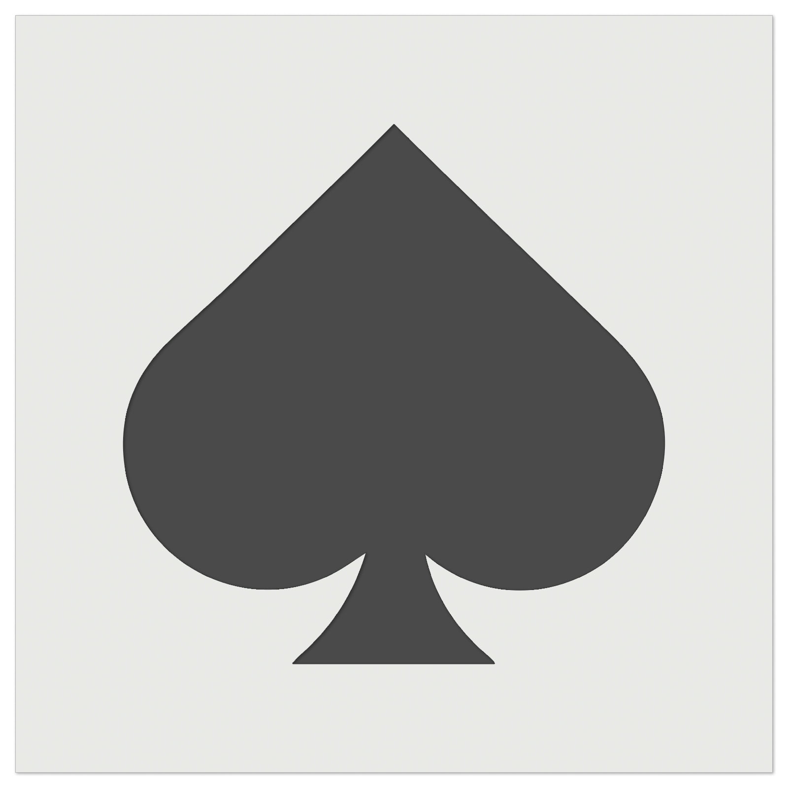 Card Suit Spades DIY Cookie Wall Craft Stencil - 3.5 Inch - Walmart.com