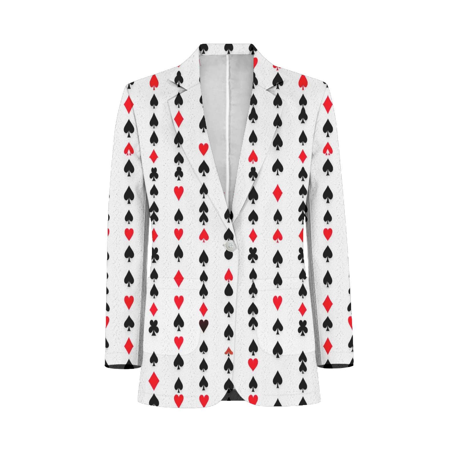 Card Suits Pattern Men's Suit Blazer Casual Party Wear Slim Fit Suit ...