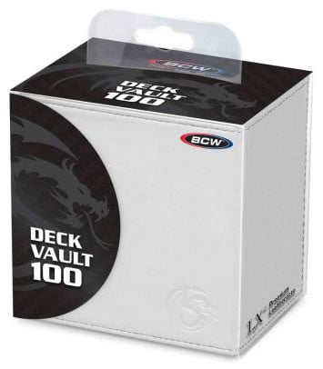 Card Supplies Deck Vault LX - 100 White Deck Box - Walmart.com