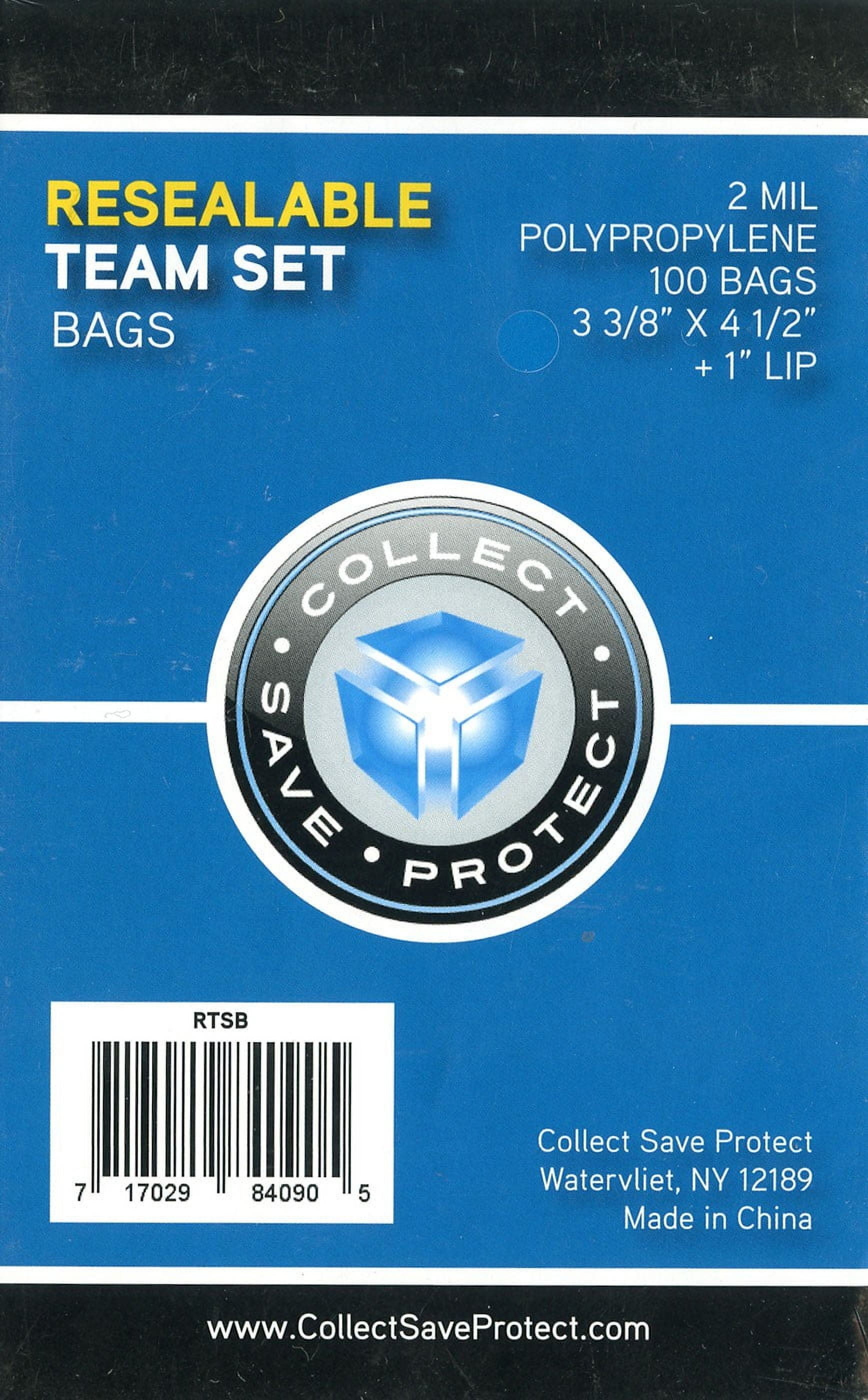 Card Supplies Resealable Team Set Bags (100 Count) - Walmart.com
