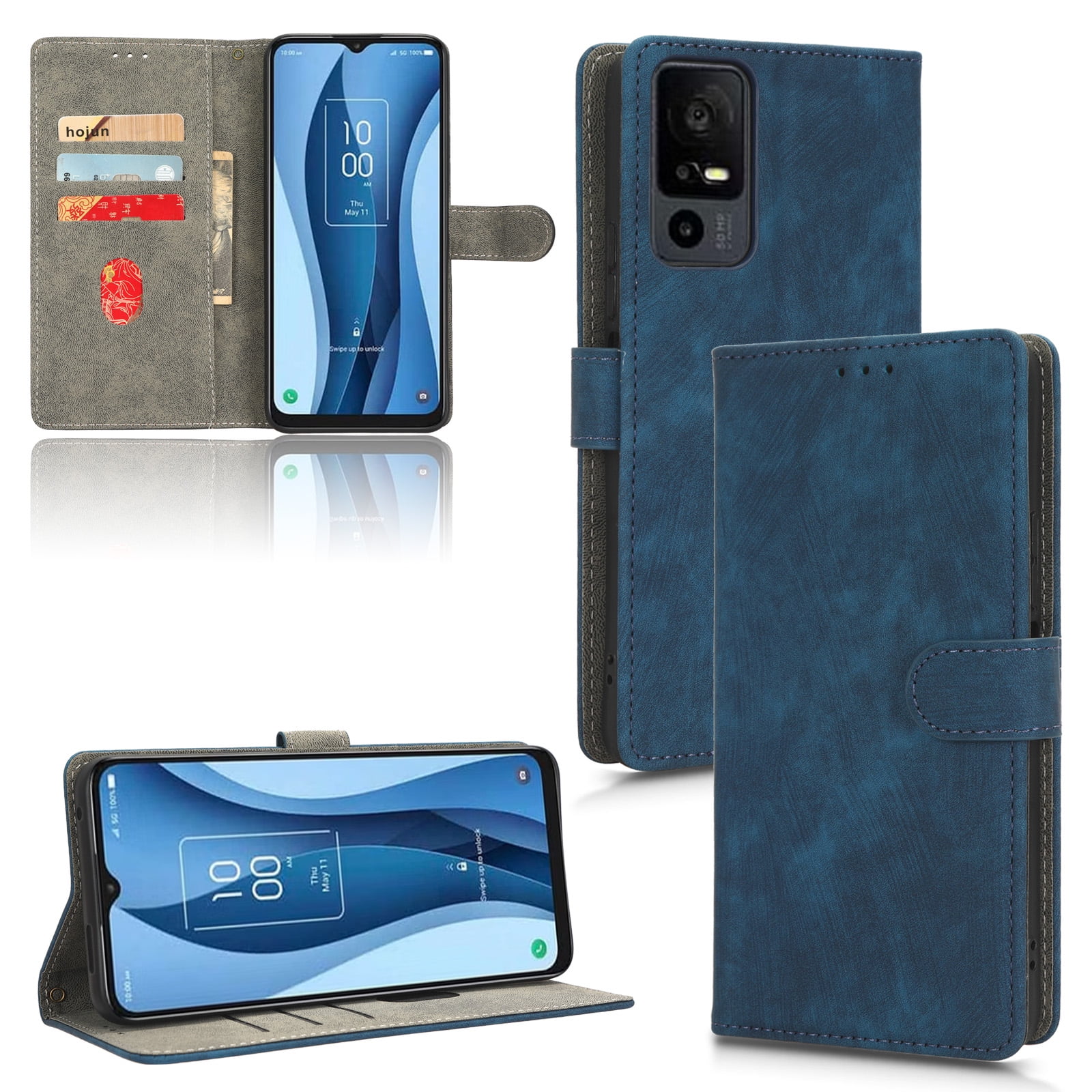 Card Wallet Leather Phone Case For TCL 40XE 5G For TCL 40X 5G For T601D ...