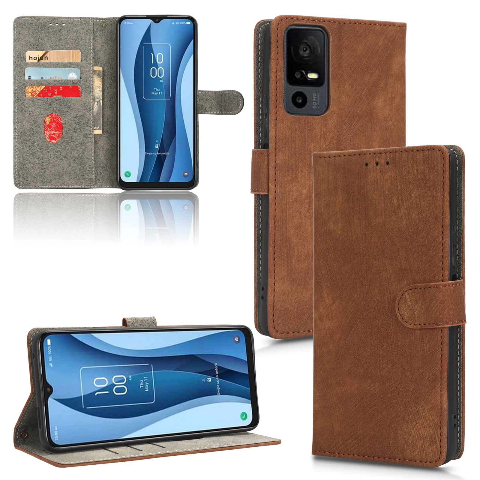 Card Wallet Leather Phone Case For TCL 40XE 5G For TCL 40X 5G For T601D ...