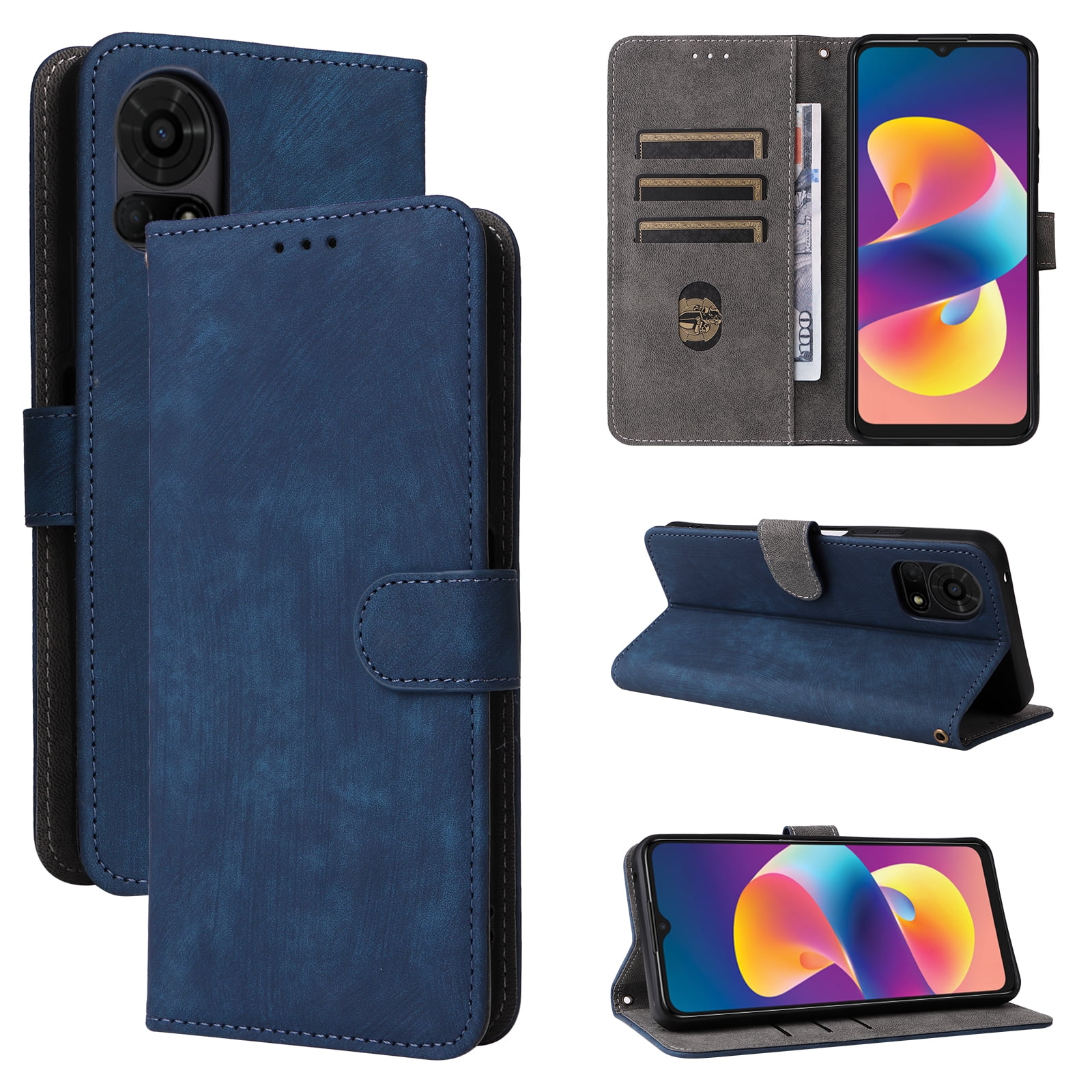 Card Wallet Leather Phone Case For TCL 50 LE 4G For T510SPP - Walmart.com