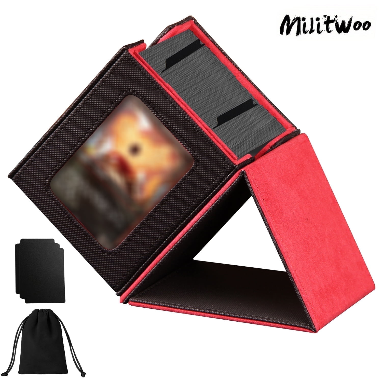 Mgkitch Card Box with MTG Commander, Deck Box Holds 100+ Double Sets ...