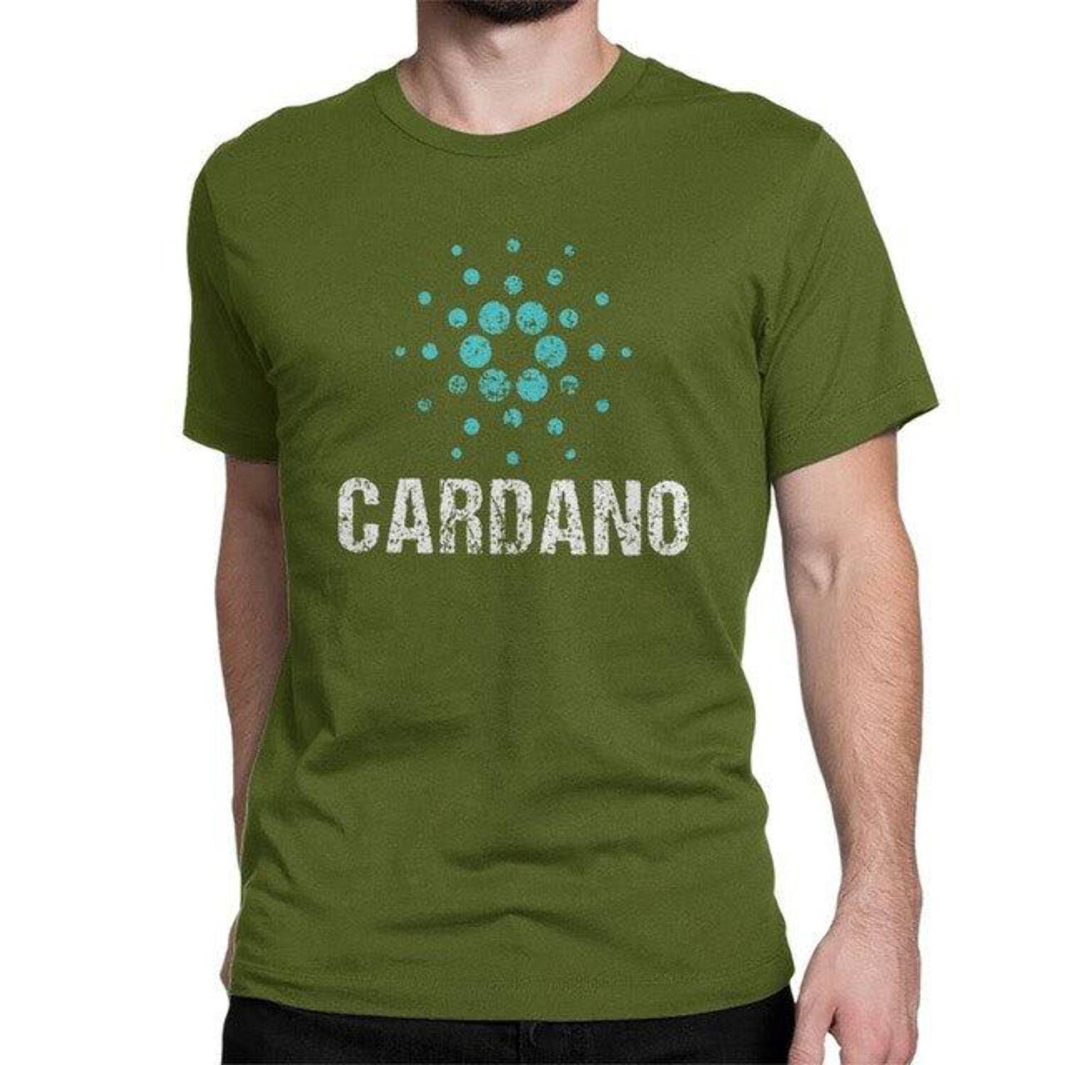Cardano Ada Logo Cryptos Vintage T Shirts Men Cotton - Walmart.com