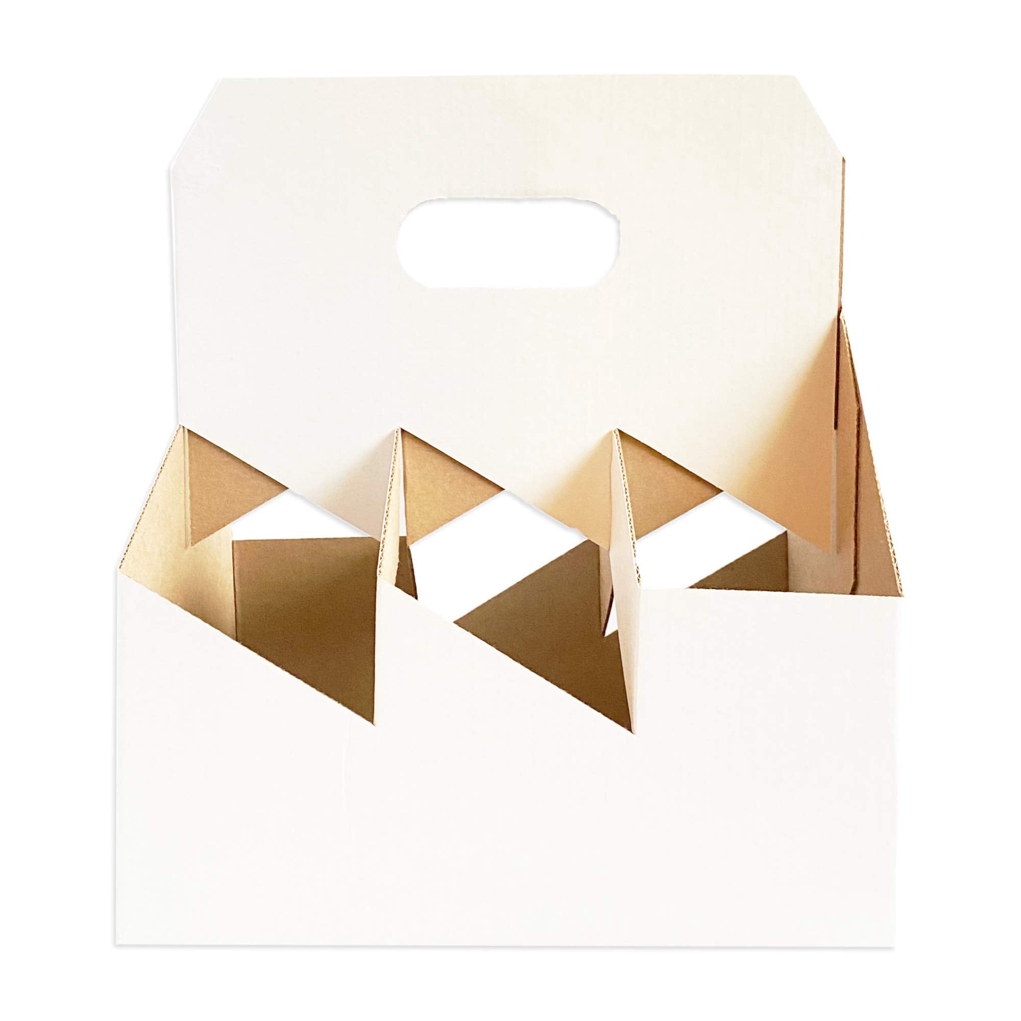 Cardboard Carrier | White 750 ml Bottle Carrier or 22oz Beer Bottle ...