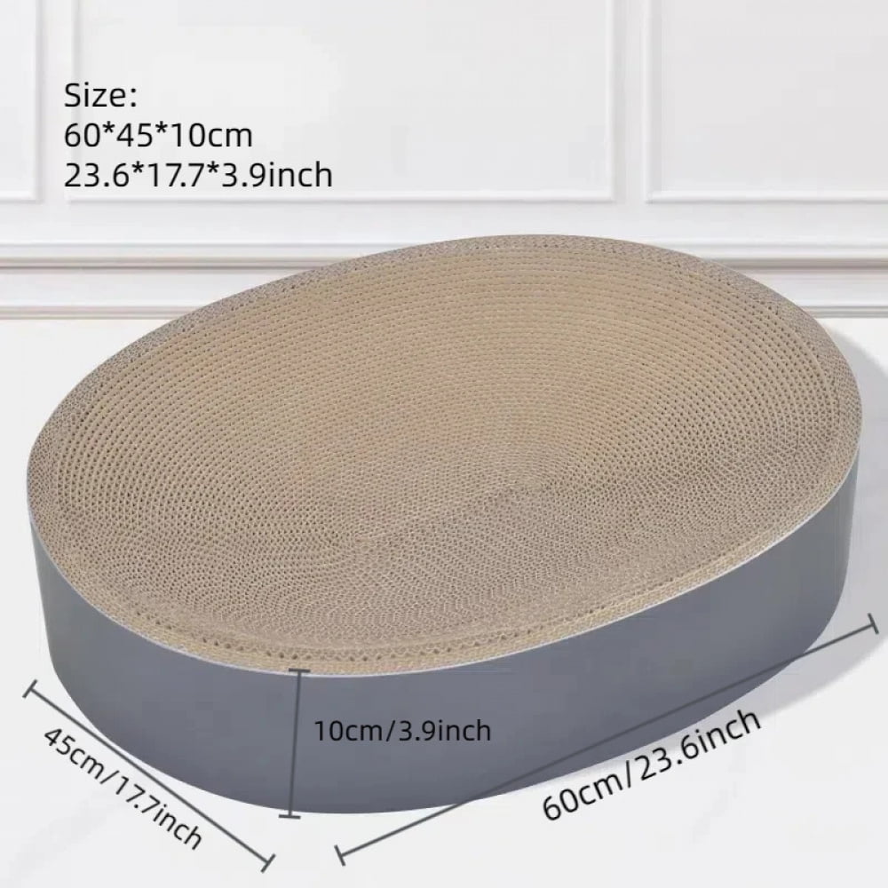 Cardboard Cat Scratch Bed cat scratcher for Indoor Cats Oval Round ...