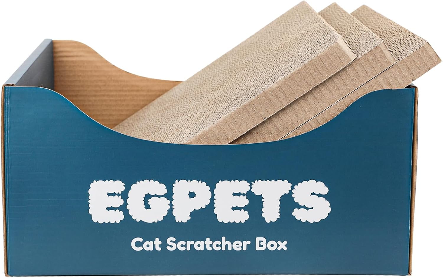 Cardboard Cat Scratcher Box for Indoor Cats with 3Pcs Extra-Large ...