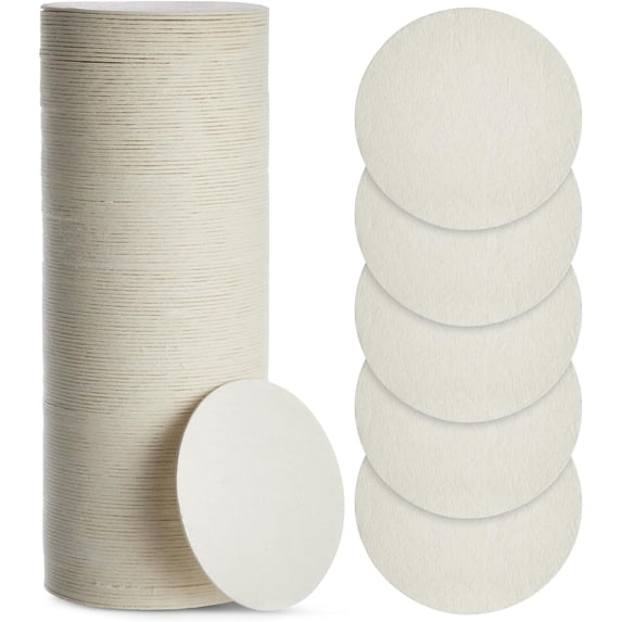 Cardboard Coasters for Drinks - 150 Pack, 4 in Round White Paper ...