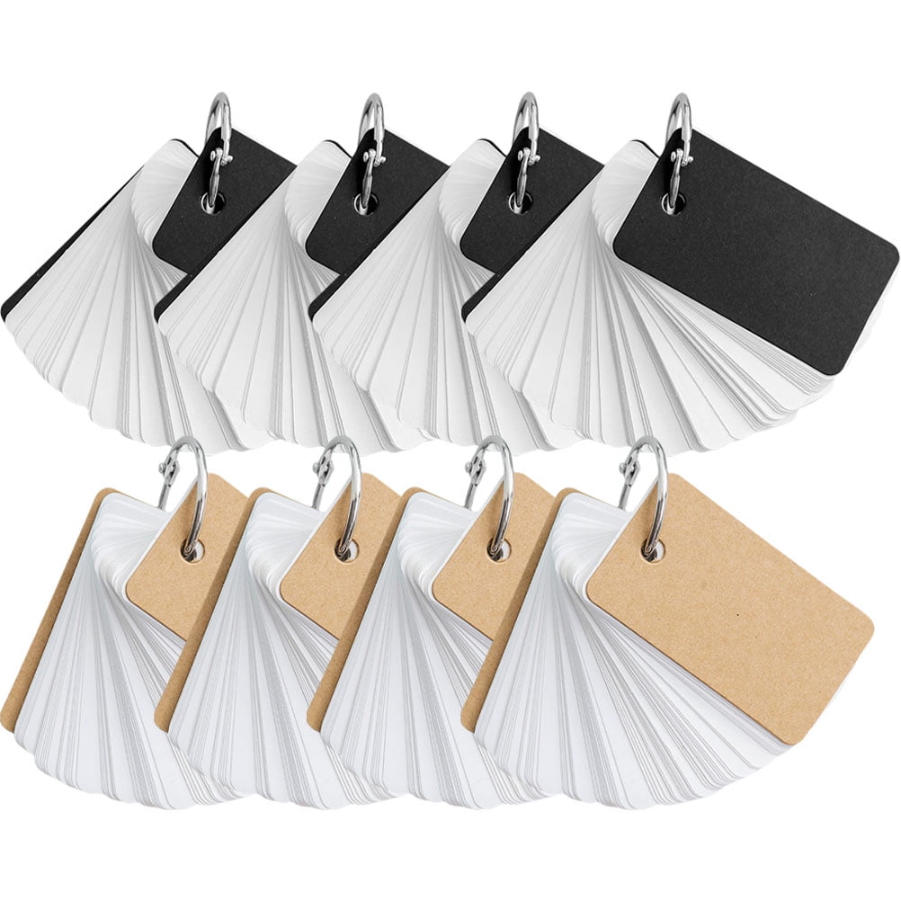 Cardboard Cover Book 8 Pcs Blank Writing Cards Flash Mini Notebooks ...