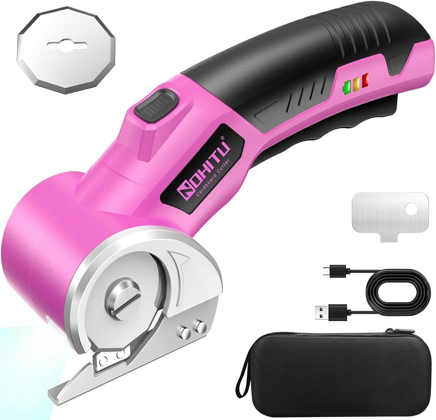 Cardboard Cutter: 4V Rechargeable Rotary Electric Box Cutter, Cordless ...