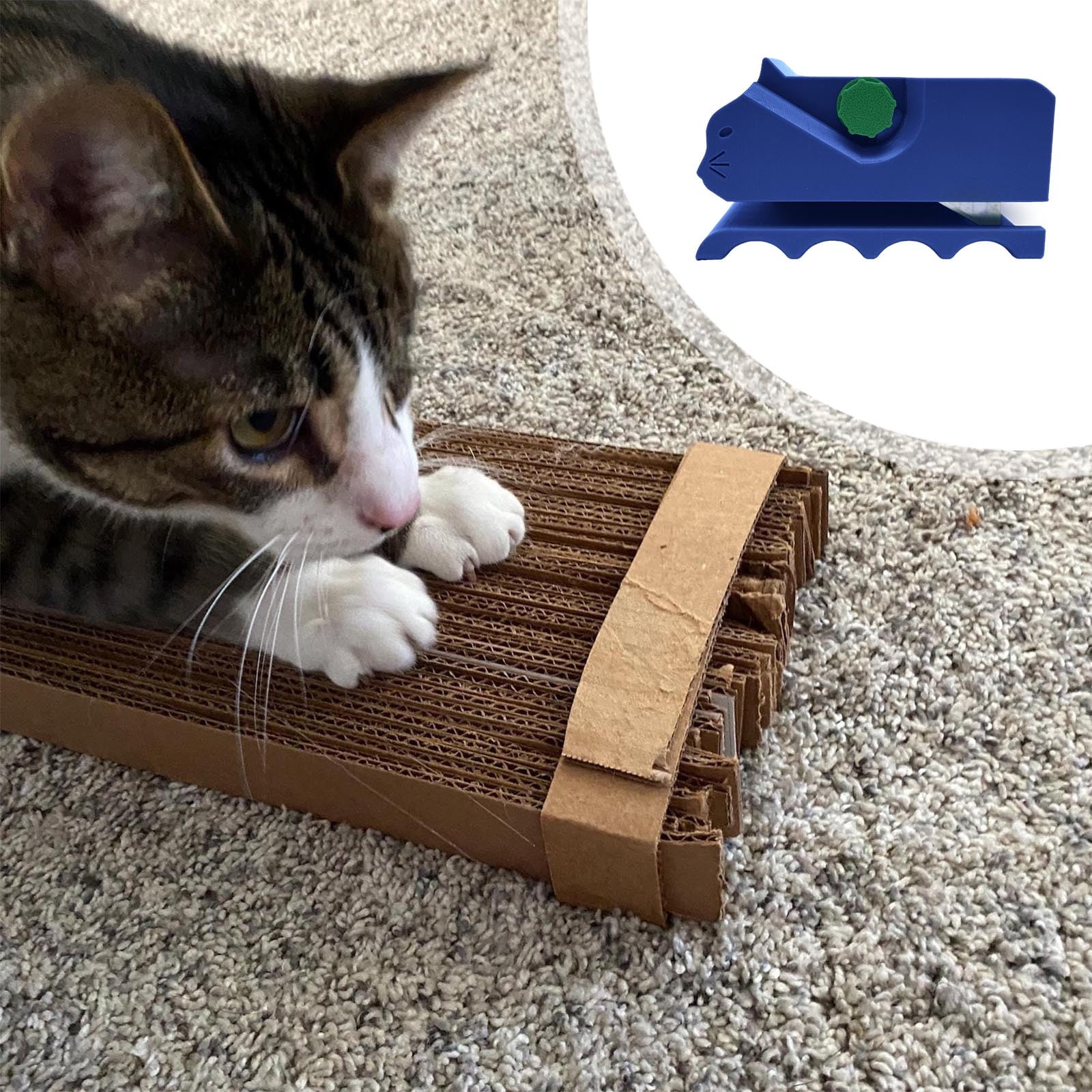 Cardboard Cutter for Cat Scratchers 3D Printed Card Board Cutter ...