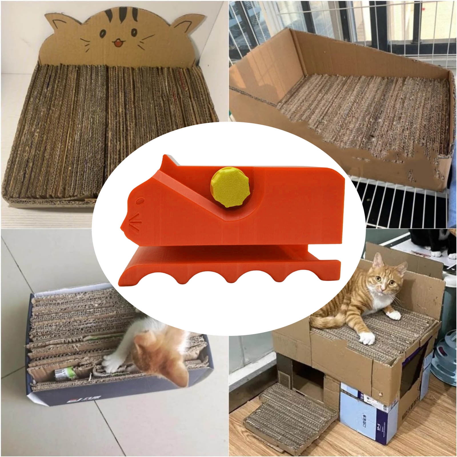 Cardboard Cutter For Cat Scratchers Cat Shape Diy Plastic Handheld ...