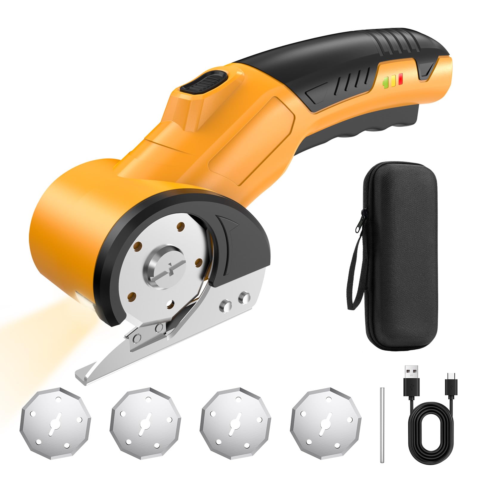 Cardboard Cutter Cordless Electric Scissors,4V Mini Rechargeable Box ...