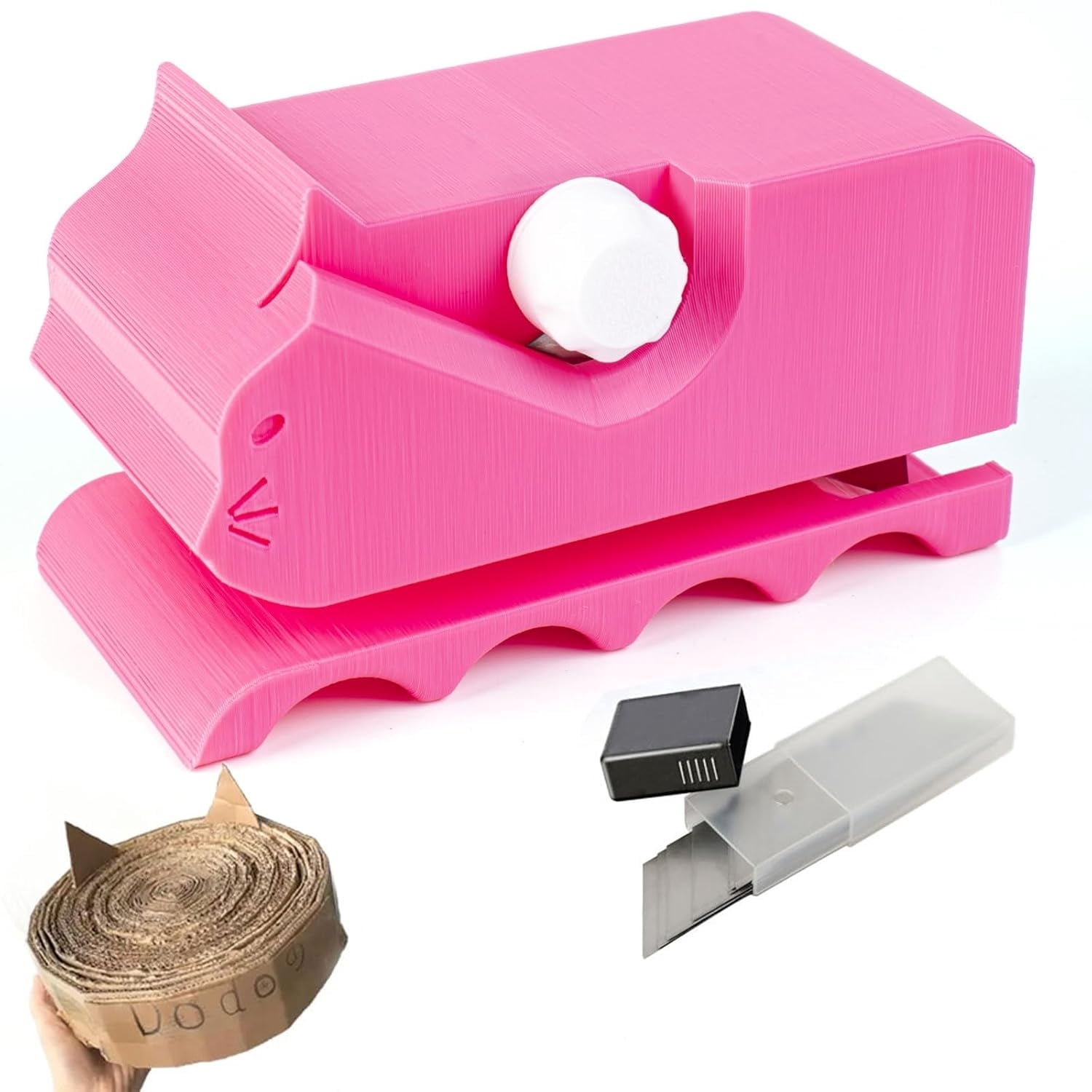 Cardboard Cutter for Cat Scratchers with 10pcs Blade,3D Printed Card ...