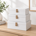 - Cardboard Decorative Boxes For Stor Set Of 3 - Walmart.com
