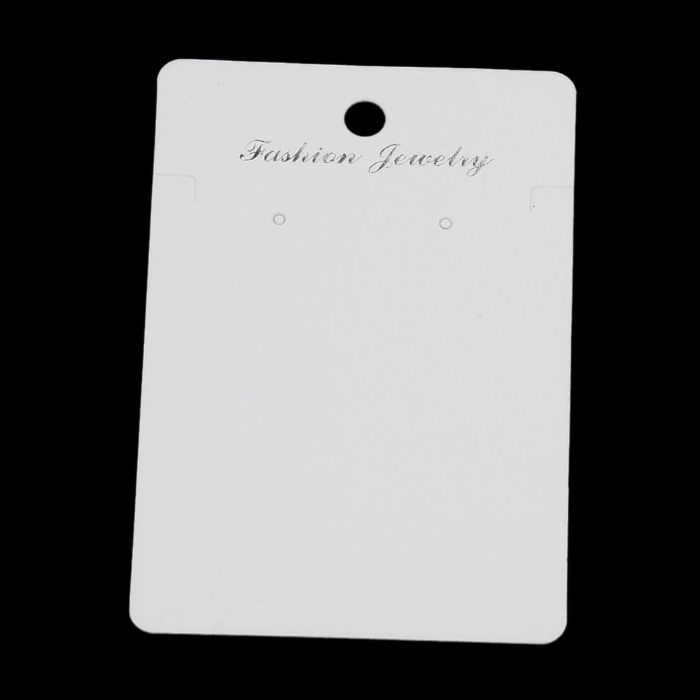 Cardboard Display Cards Used For Necklaces and Earrings Rectangle ...
