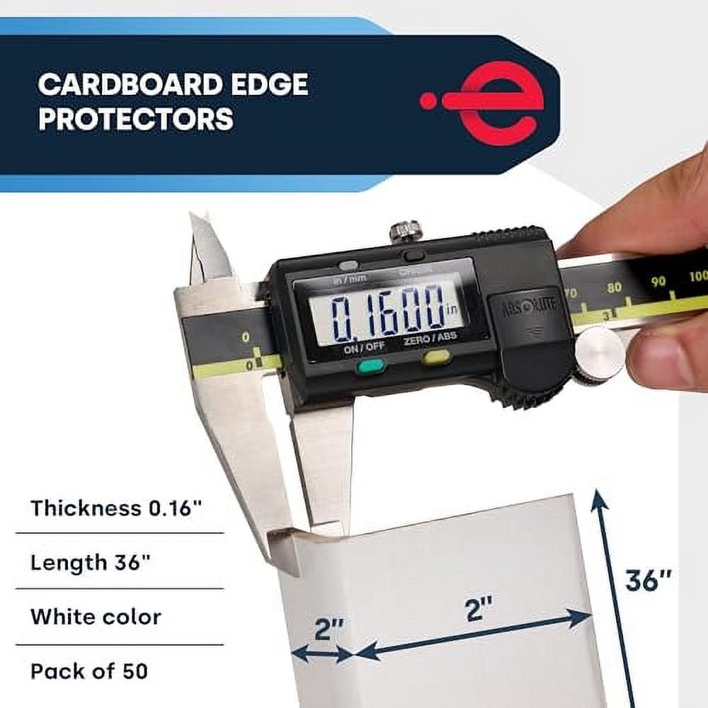 Cardboard Edge Protectors for Shipping - 2"W x 2"D x 18"L, Medium Duty ...