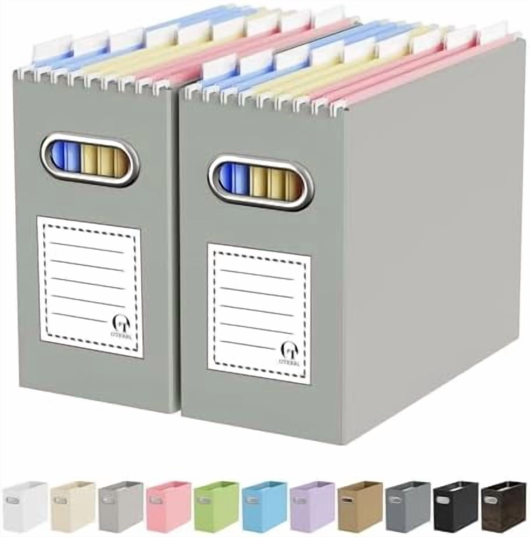 Cardboard File Organizer Box for Hanging File Folders Letter Size,File ...