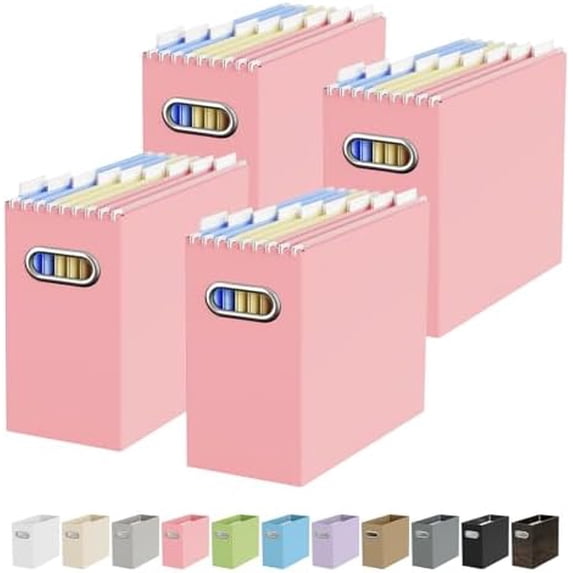 Cardboard File Organizer Box for Hanging File Folders Letter Size,File ...