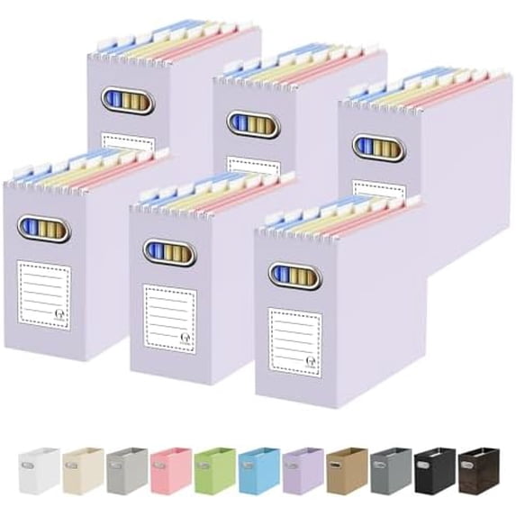 Cardboard File Organizer Box for Hanging File Folders Letter Size,File ...