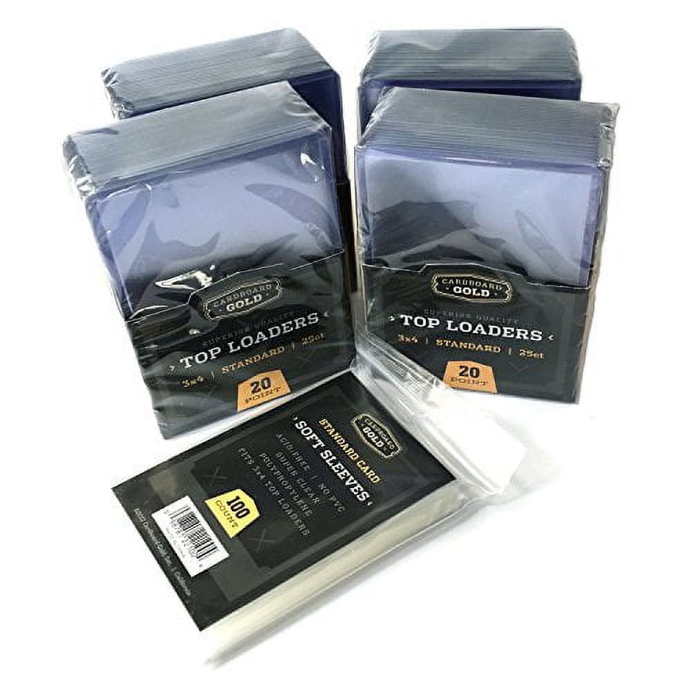 Cardboard Gold Cardboard Gold 3X4 Top-Loader / 2 Mil Soft Sleeve Bundle ...