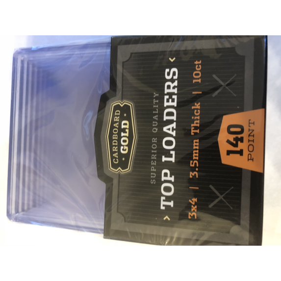 Cardboard Gold 3x4 Clear Rigid Top Loaders -140 Point (1 Packs of 10 ...