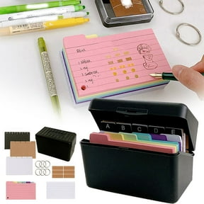 KQJQS Stackable Card Storage Box - 2-Pack Multi-functional Organizer ...