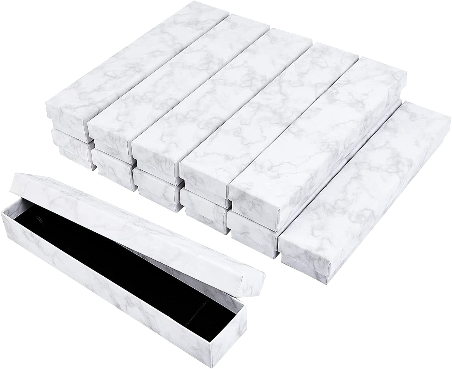 Cardboard Jewelry Boxes with Sponge Pad Inside Rectangle for ...